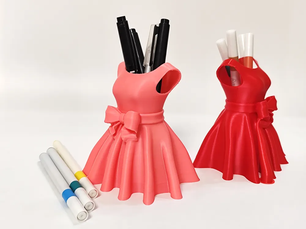 Dress Pen Holder - Free 3D Print Model - MakerWorld