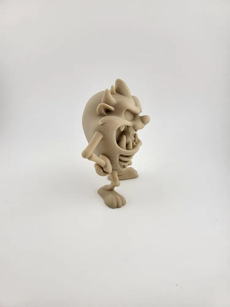 3D Skeleton Taz Looney Tunes Tasmanian Devil STL - Free 3D Print Model ...