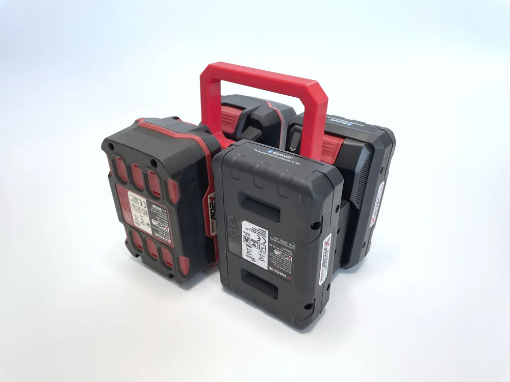 Parkside X20V Battery Carrier 4x by mirabatek MakerWorld: Download Free ...