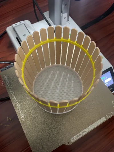 Popsicle Stick Bucket by 好吃的伟哥 - MakerWorld