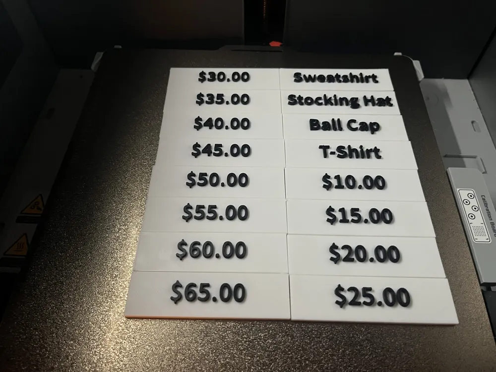 Pricing display - Free 3D Print Model - MakerWorld