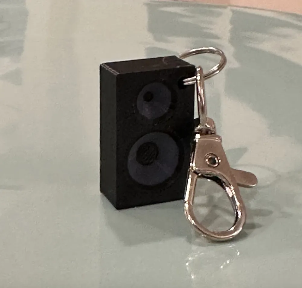 Speaker Charm - Free 3D Print Model - MakerWorld