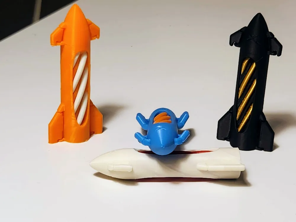 Mini Starship Fidget by Print Doc MakerWorld: Download Free 3D Models