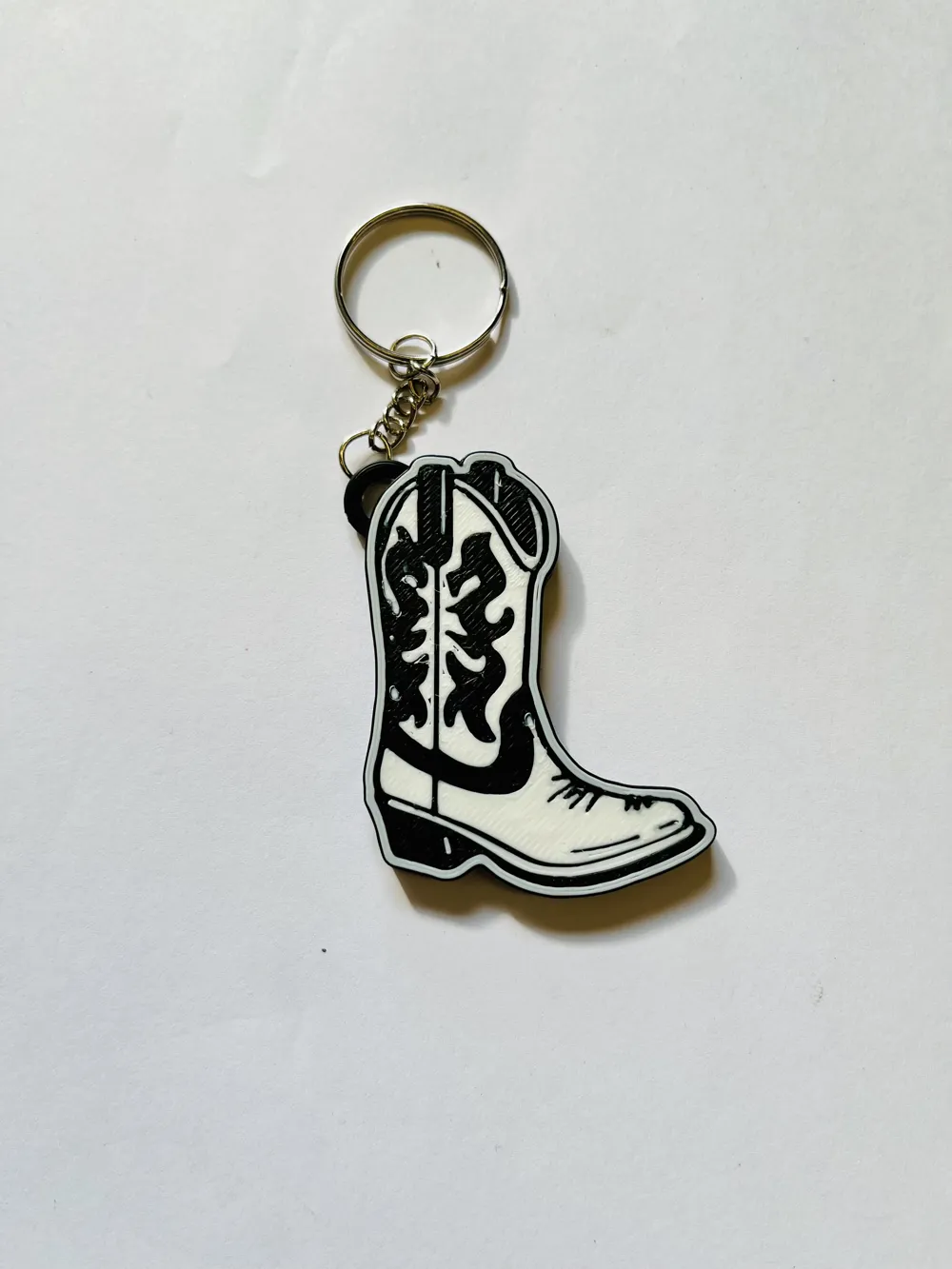 cowboy boot keychain - Free 3D Print Model - MakerWorld