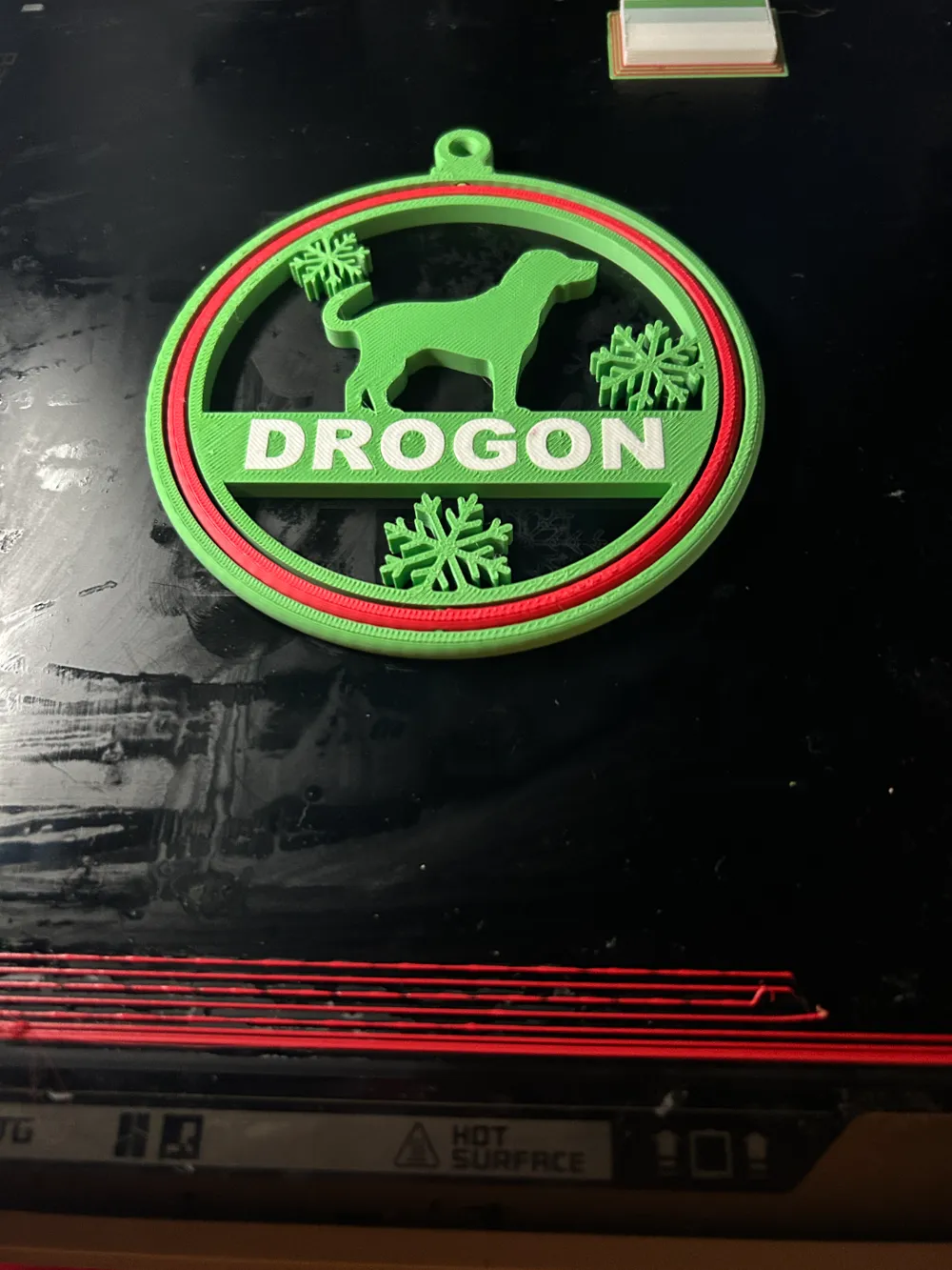 Dog Personalized Name Spinning Christmas Ornament by Five Petals Studio ...