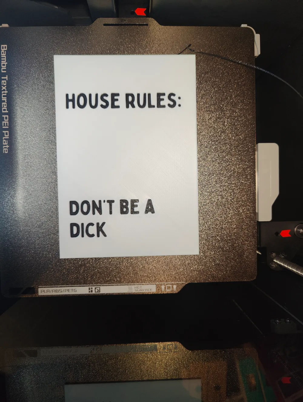 House Rules - Sign - Hueforge by 3D_Demmacs MakerWorld: Download Free ...