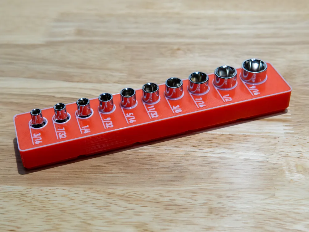 Gridfinity Harbor Freight Pittsburgh 1/4" Sockets by DontknowaSTEP ...