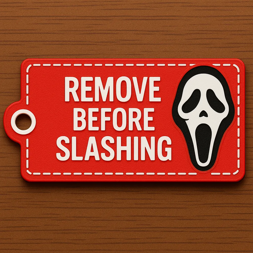 Ghostface - Remove Before Slashing Keychain by 3DPrintsForYou ...