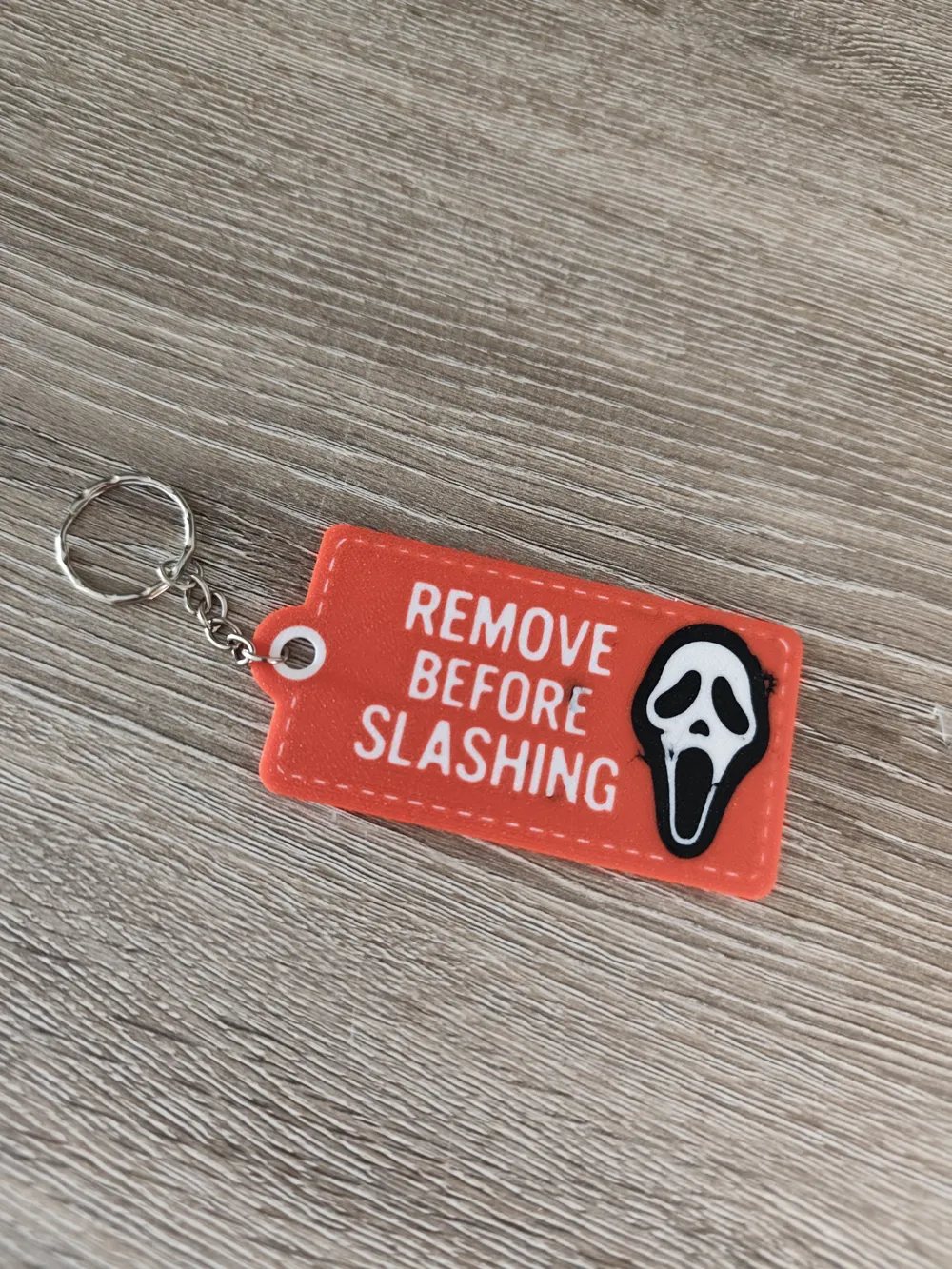 Ghostface - Remove Before Slashing Keychain by 3DPrintsForYou ...