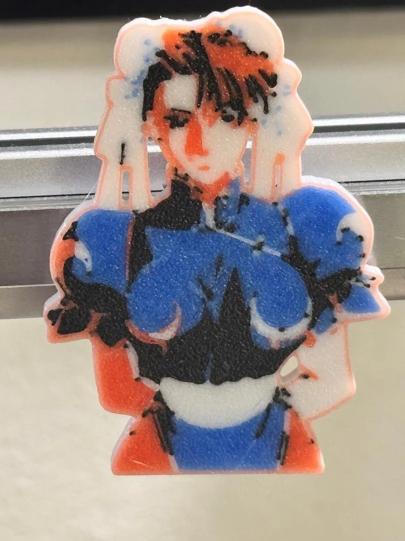 Chun-li Magnet/PIN/Standee by Corey MakerWorld: Download Free 3D Models