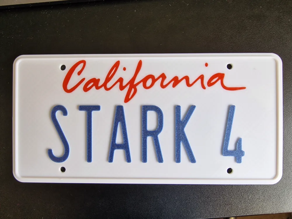 Stark 4 Licence Plate by Iain Willis - MakerWorld