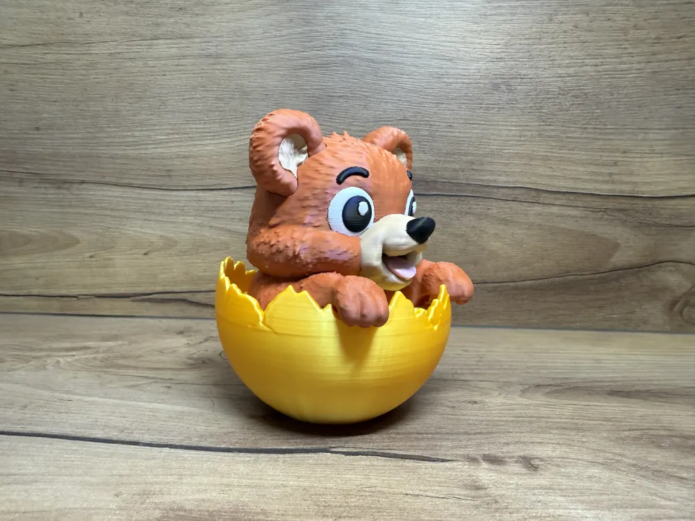 Bear Shell multipart no AMS - Free 3D Print Model - MakerWorld