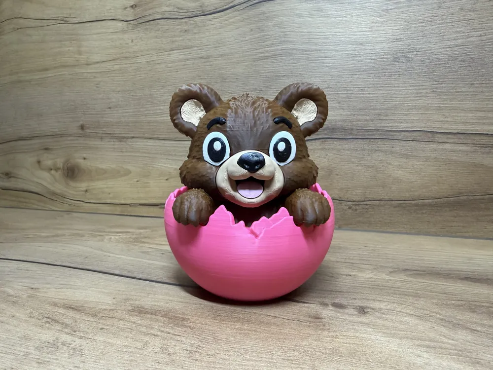 Bear Shell multipart no AMS - Free 3D Print Model - MakerWorld