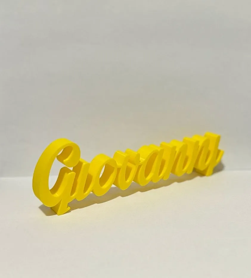 Nome Giovanni Cursivo - Modelo gratuito para impressão 3D - MakerWorld