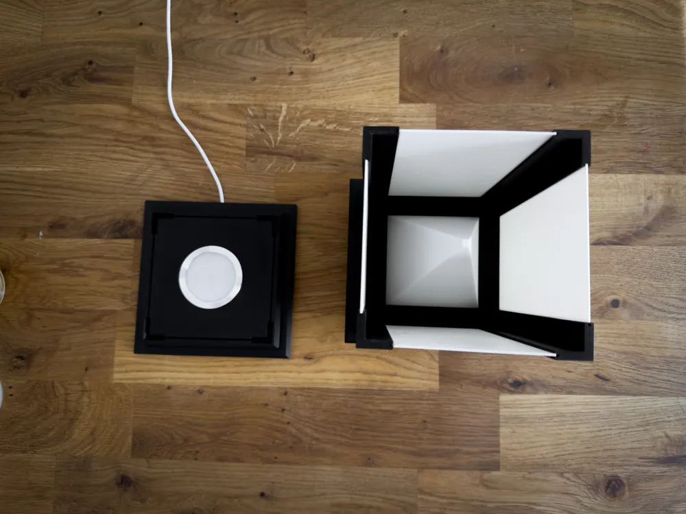 Modern Shoji Lantern - For LED Lamp Kit 001 - Free 3D Print Model ...