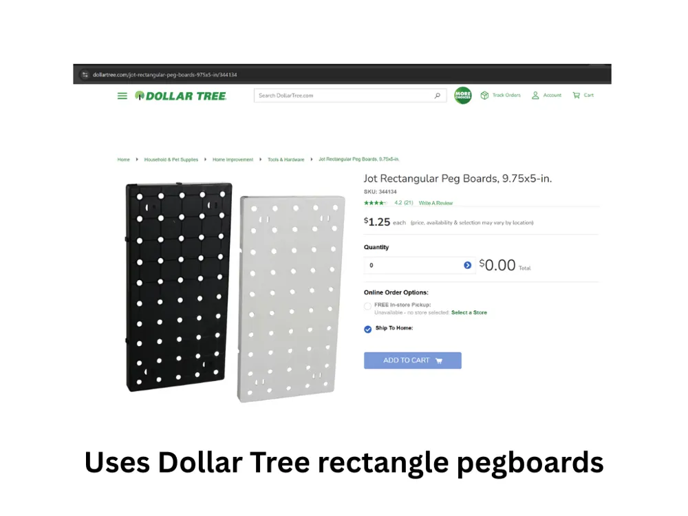 Spin/Stack Keychain Stand w/Dollar Tree Pegboard by Shayla Anthony MakerWorld: Download Free 3D ...