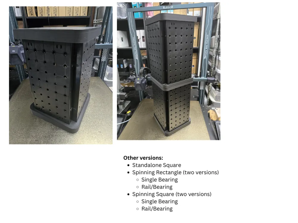 Spin/Stack Keychain Stand w/Dollar Tree Pegboard by Shayla Anthony MakerWorld: Download Free 3D ...