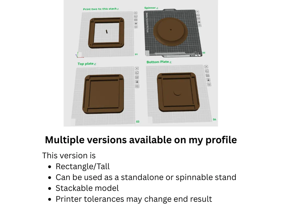 Spin/Stack Keychain Stand w/Dollar Tree Pegboard by Shayla Anthony MakerWorld: Download Free 3D ...
