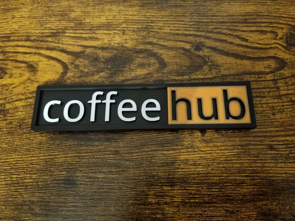 Coffee Hub Sign by Amateur Prints - MakerWorld