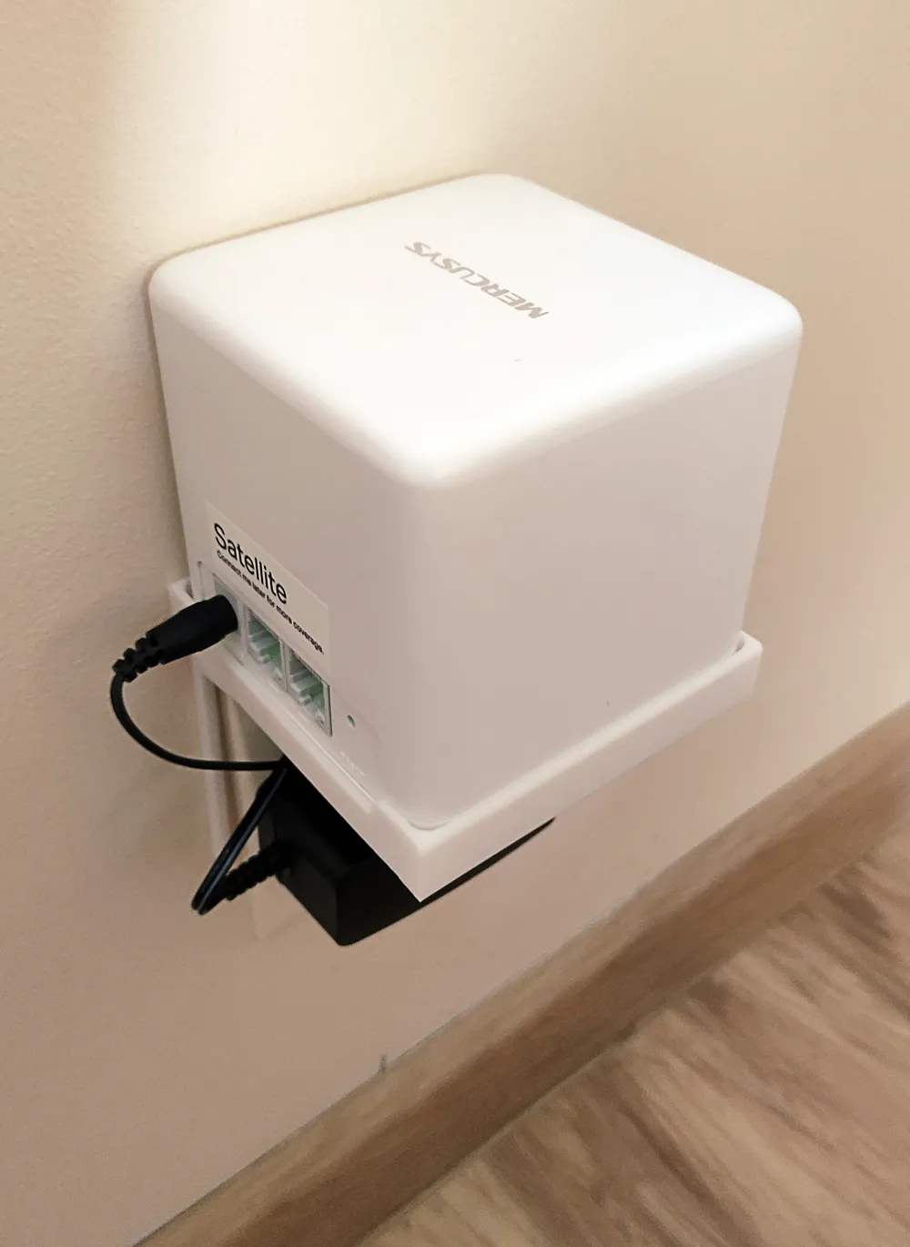 Mercusys H60X, H50G wall holder without screw v.2 by vg1 MakerWorld: Download Free 3D Models