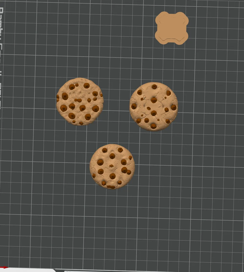 Realistic Chocolate Chip Cookies - Free 3D Print Model - MakerWorld