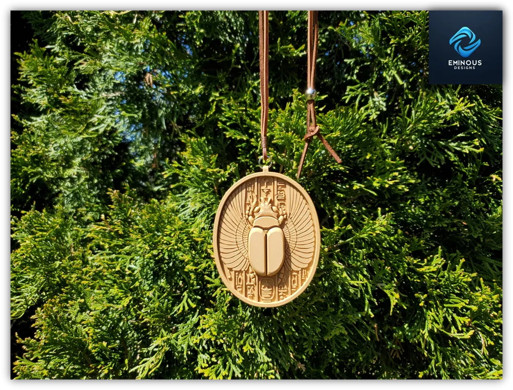 Ancient Egyptian Scarab Amulet Pendant (Necklace) by Eminous Designs ...