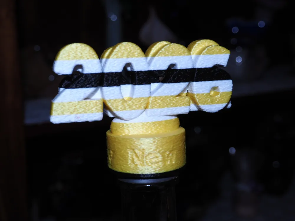 Absolut Bottle Cap Cover “2026” NEW YEAR - Free 3D Print Model - MakerWorld