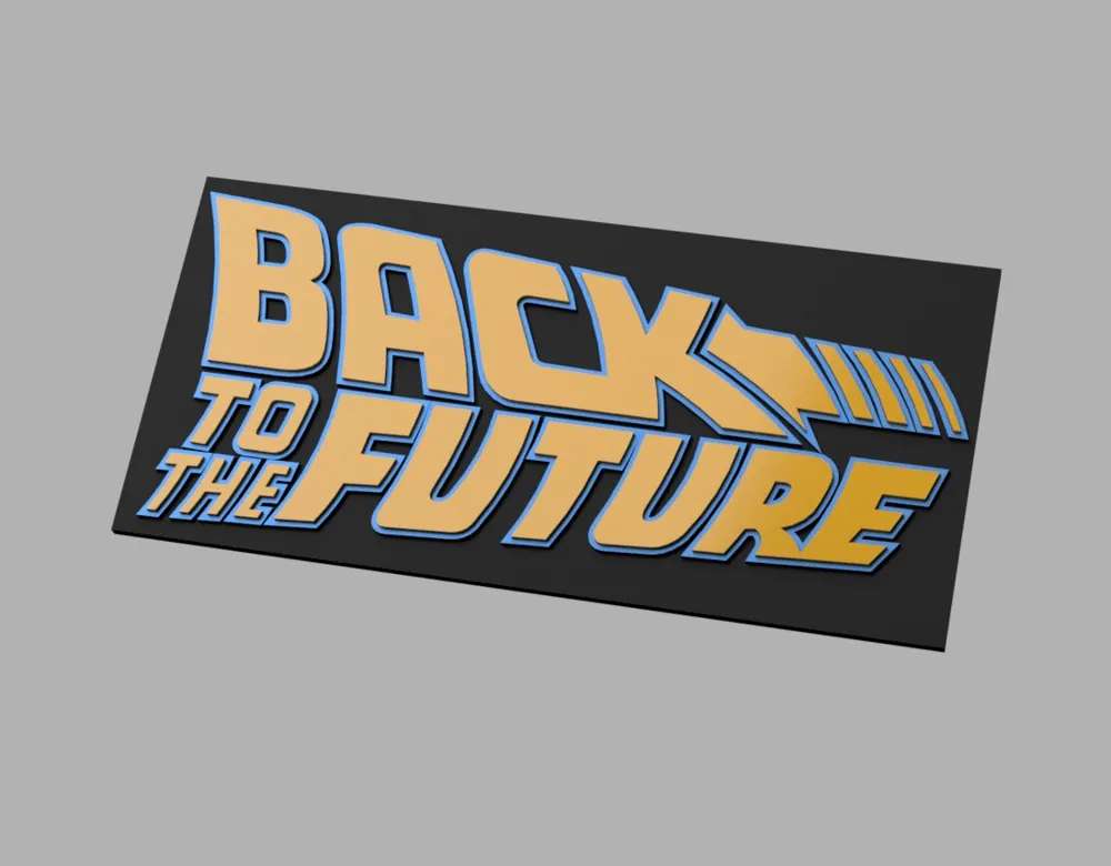 Back To The Future (BTTF) 3D Logo by AWPrintz - MakerWorld