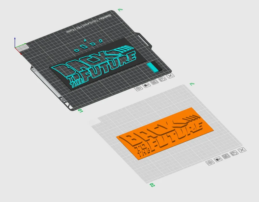 Back To The Future (BTTF) 3D Logo by AWPrintz - MakerWorld