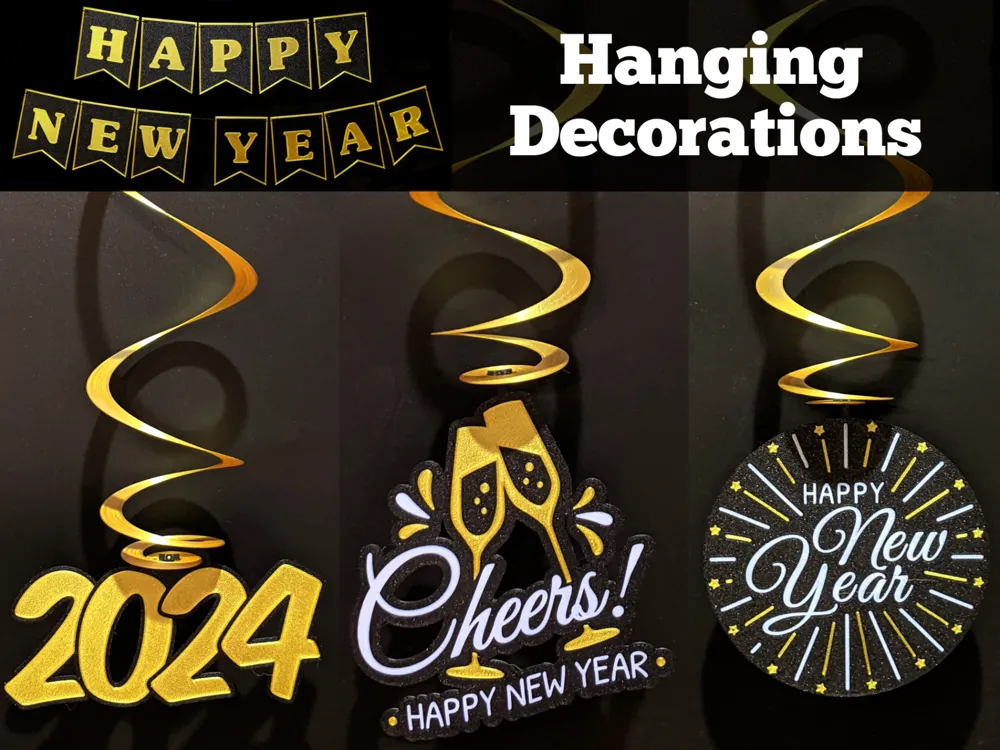 Hanging New Year's Decorations by berri3D - MakerWorld