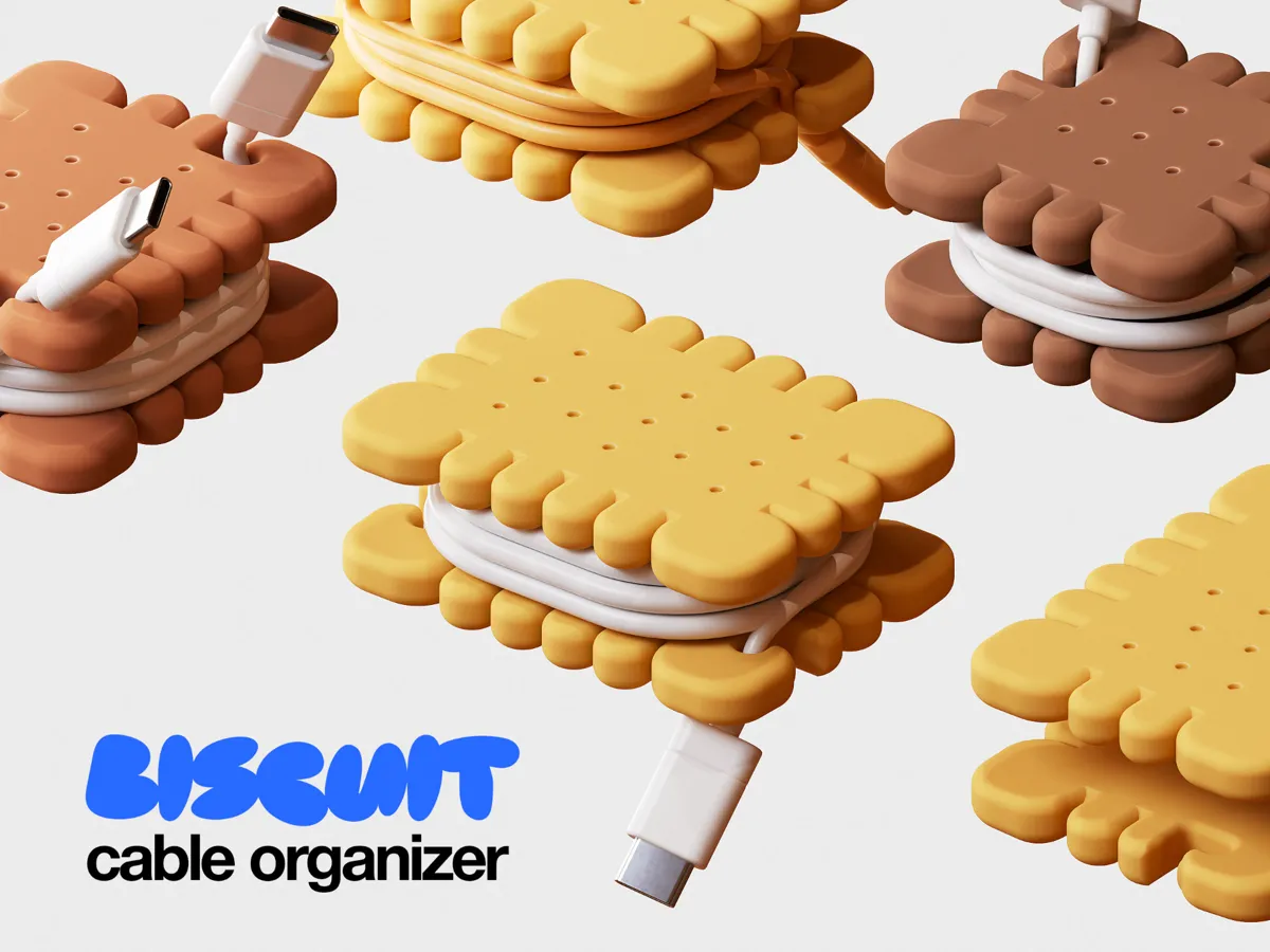 Biscuit Cable Organizer - Free 3D Print Model - MakerWorld