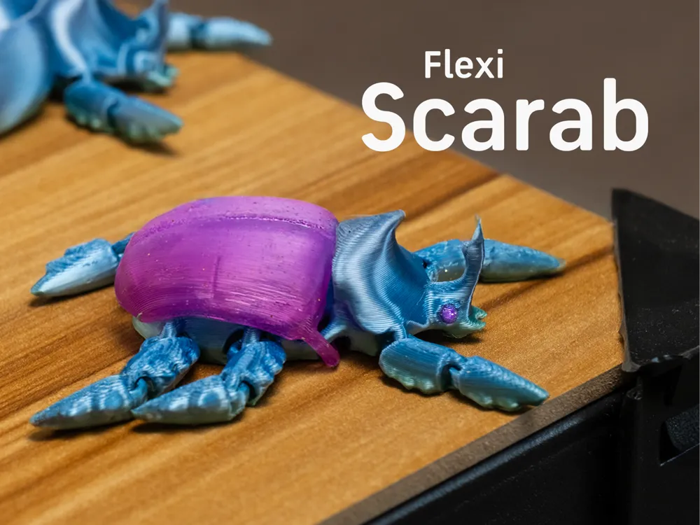 Scarab - Articulated by 🔵 MontoyaMaker MakerWorld: Download Free 3D Models