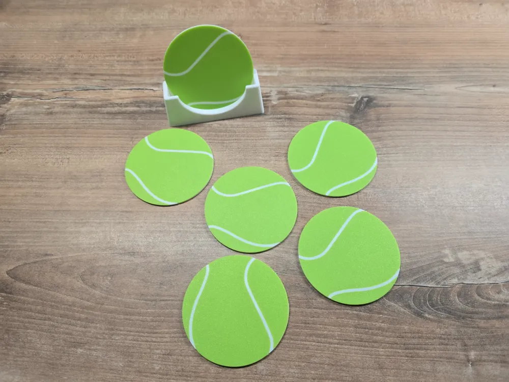 Coaster Tennis Ball by Neggan MakerWorld: Download Free 3D Models