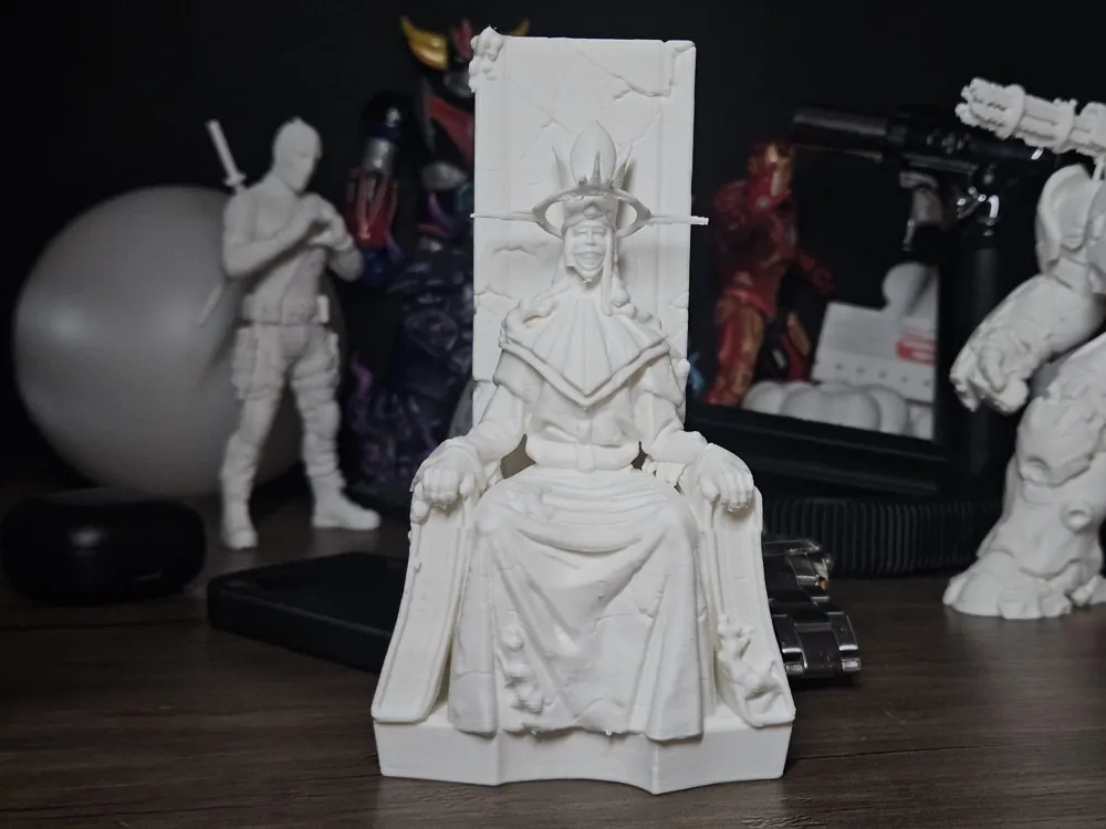 Solo Leveling God Statue on Throne - Free 3D Print Model - MakerWorld