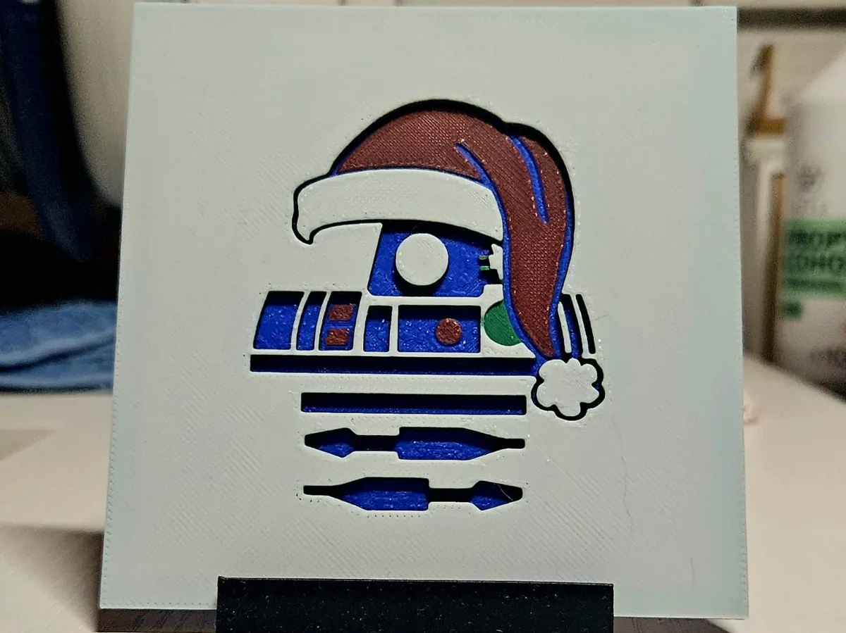 Christmas R2D2 Star Wars by Mano's 3d_Art MakerWorld: Download Free 3D ...
