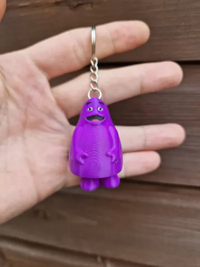 Articulated Grimace Hidden Legs Keychain by 3DomSculpts - MakerWorld