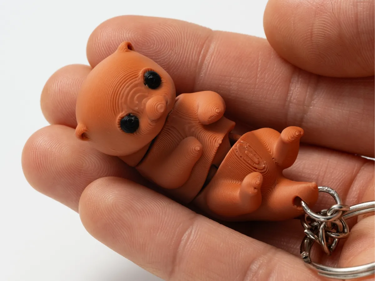 Cute Otter - Articulated & Keychain - Free 3D Print Model - MakerWorld