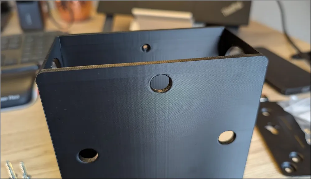 Intel NUC Mount (under desk) - Free 3D Print Model - MakerWorld