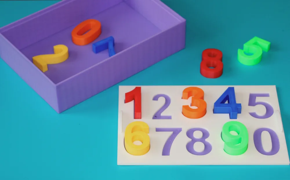 Kids Numbers Puzzle / Children's Number Puzzle by Karliblue - MakerWorld