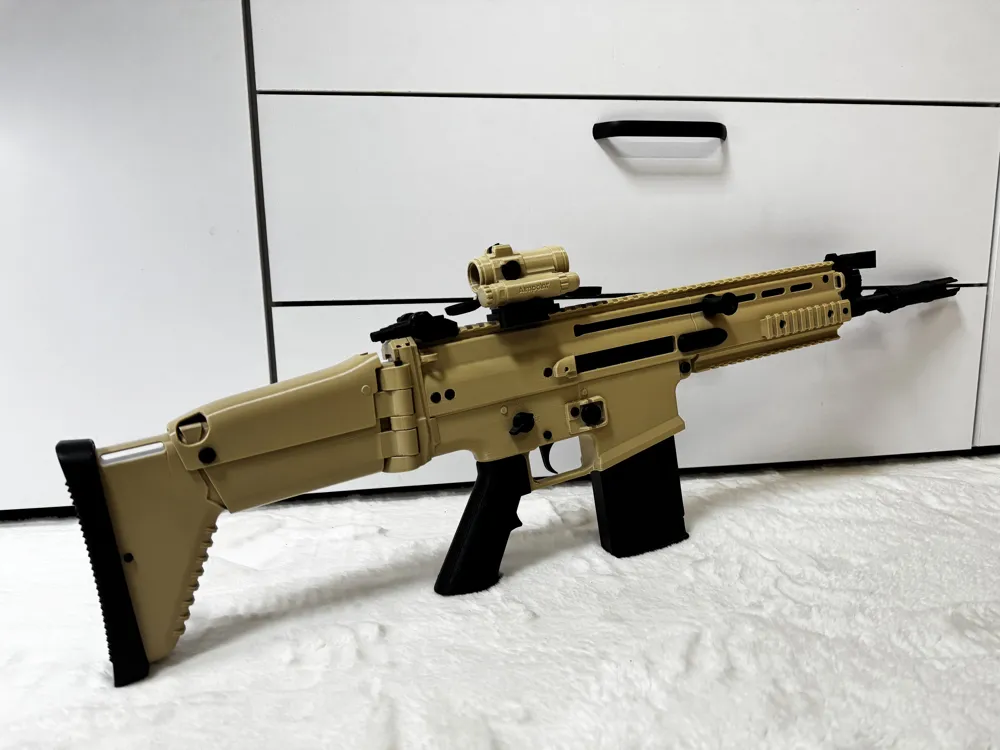 FN SCAR -H MK17 CQC Battle Assault Rifle Carbine - Free 3D Print Model ...