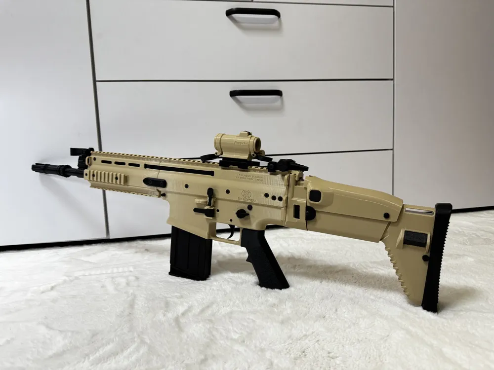 FN SCAR -H MK17 CQC Battle Assault Rifle Carbine - Free 3D Print Model ...