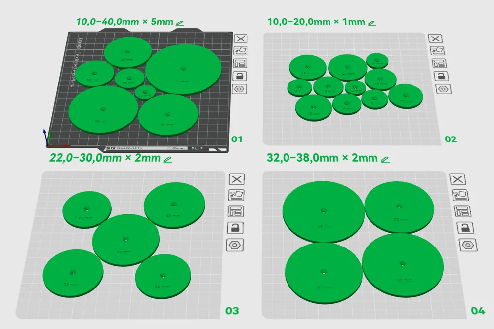 Circular scribing guides - Free 3D Print Model - MakerWorld