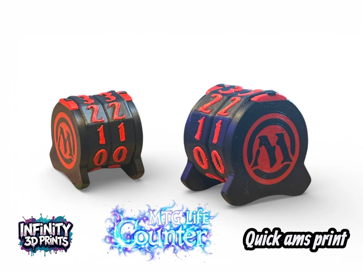 MTG LIFE COUNTER - QUICK AMS PRINT - Free 3D Print Model - MakerWorld