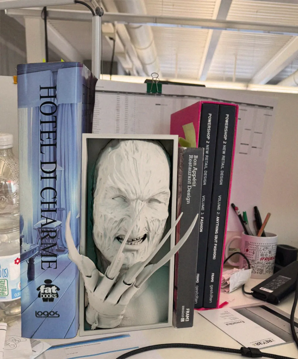 Freddy Krueger Book Nook - Free 3D Print Model - MakerWorld