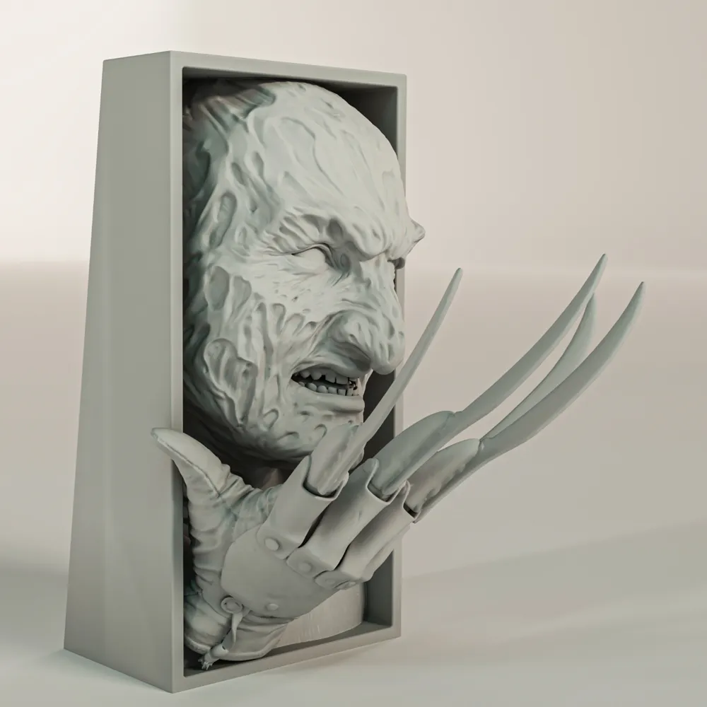 Freddy Krueger Book Nook - Free 3D Print Model - MakerWorld