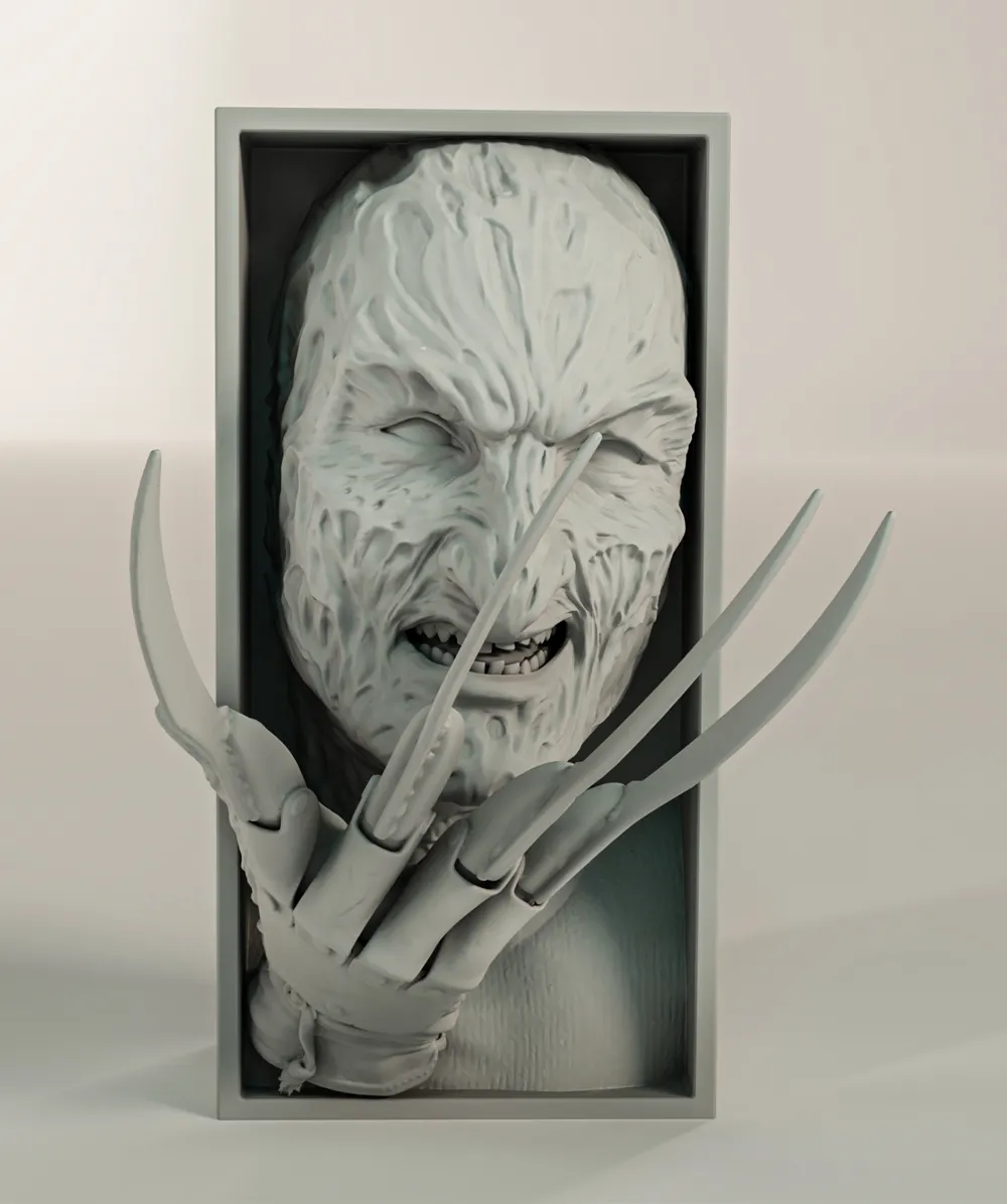 Freddy Krueger Book Nook - Free 3D Print Model - MakerWorld