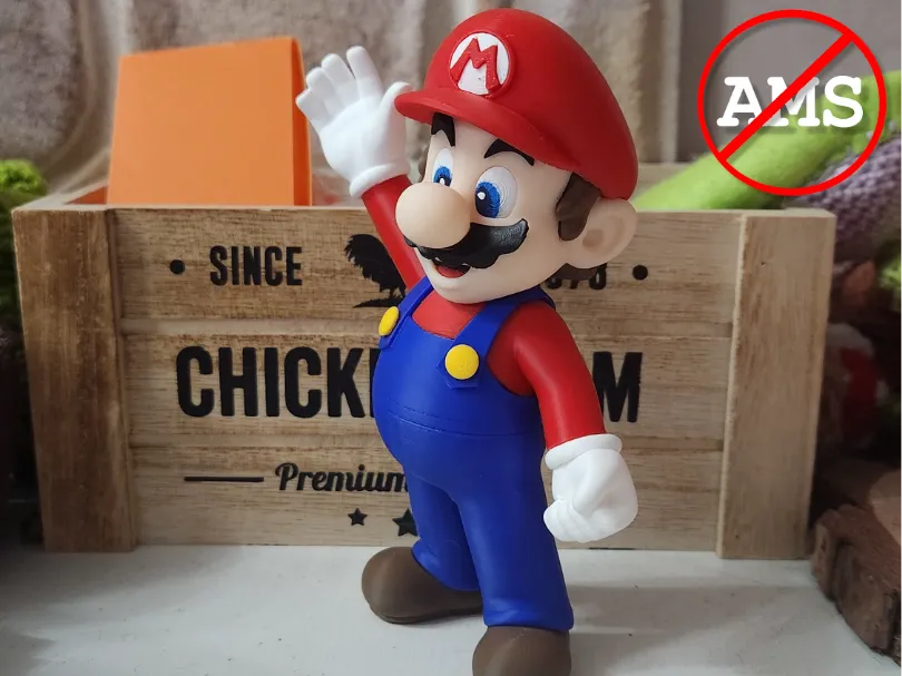 Super Mario - Optimized Model (No AMS) - Free 3D Print Model - MakerWorld