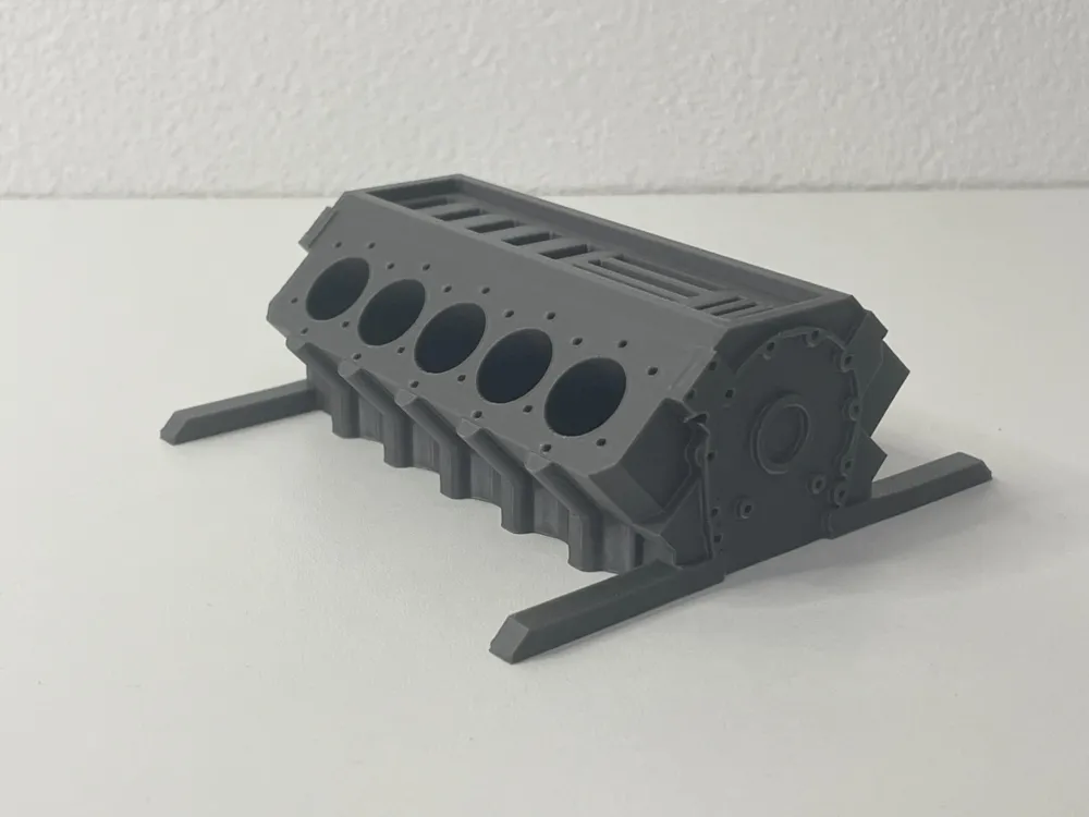 V10 Engine Block Pen Holder (USB, SD, microSD) by Stenly_G - MakerWorld