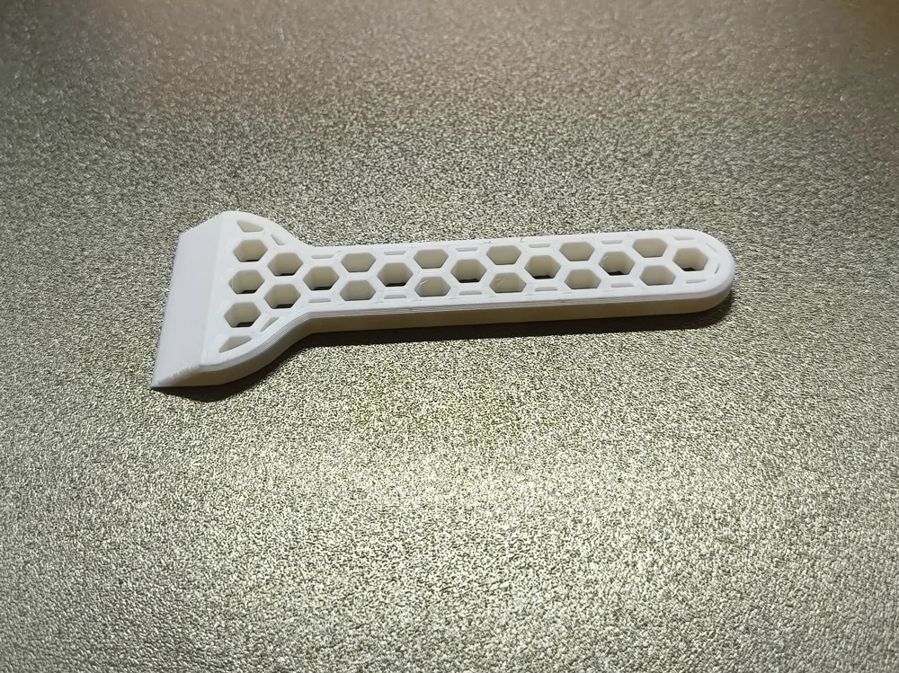3D Printer Bed Scraper, hexagon pattern (2 Angles) - Free 3D Print Model - MakerWorld