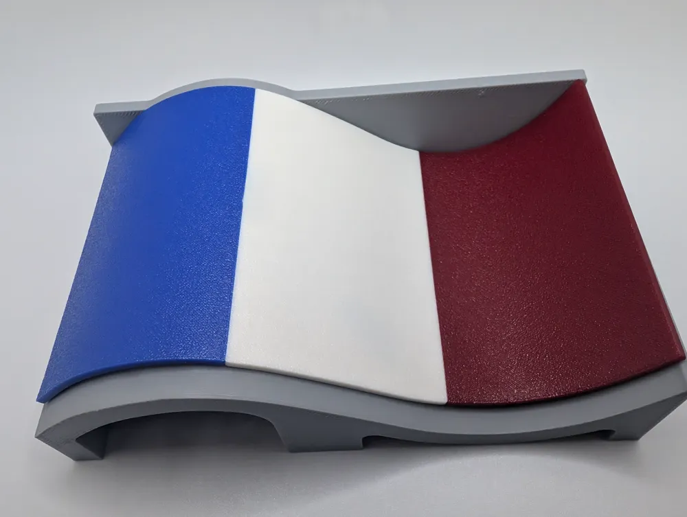 TriColor Vertical Flag / Plate - Free 3D Print Model - MakerWorld